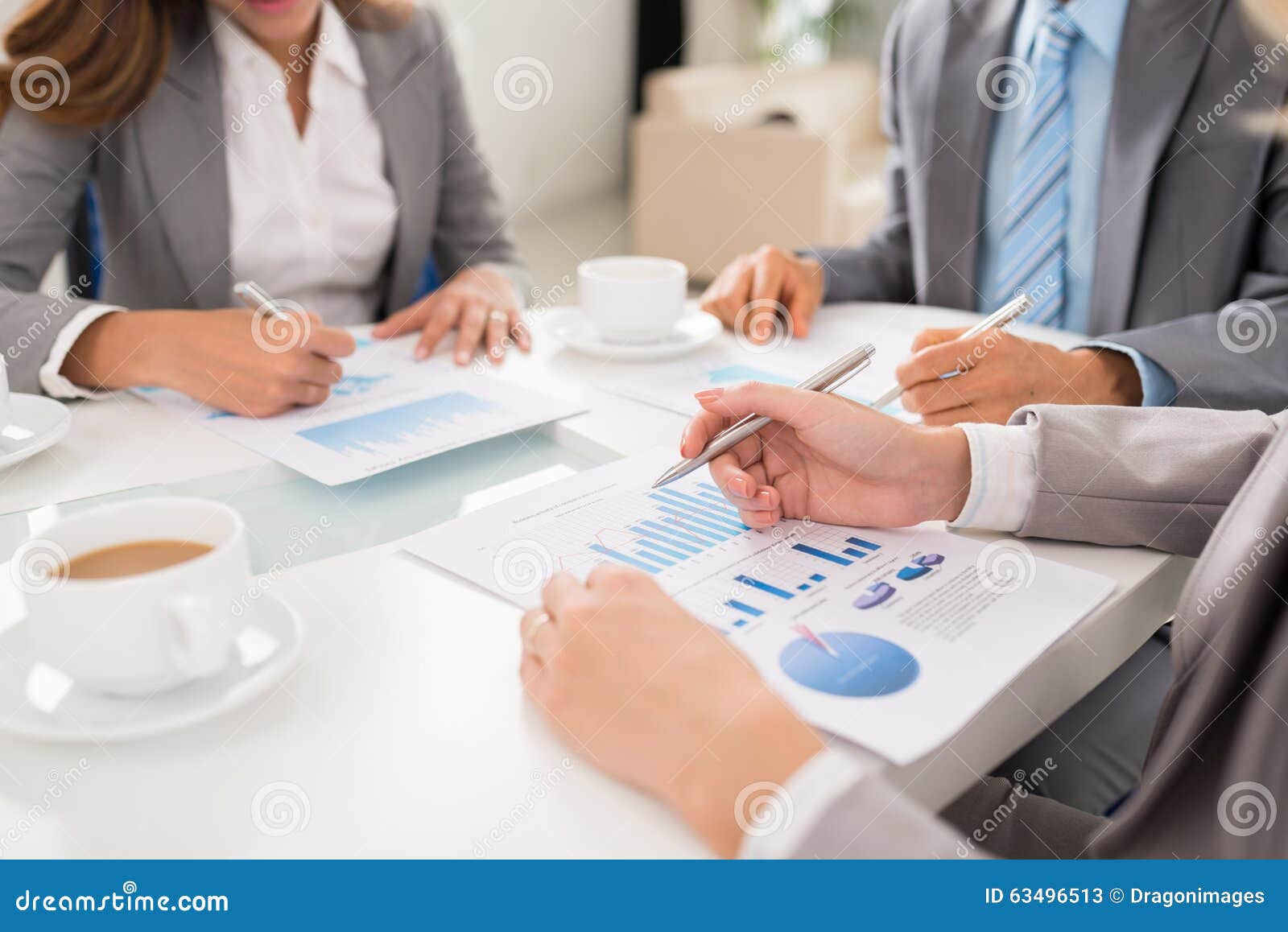 Discussing reports stock image. Image of business, planning - 63496513