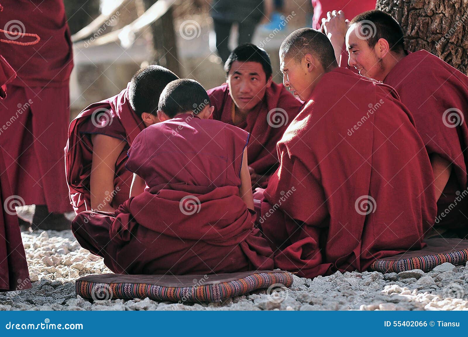 Discussing Scriptures Monks in Tibet Editorial Photo - Image of arguing ...