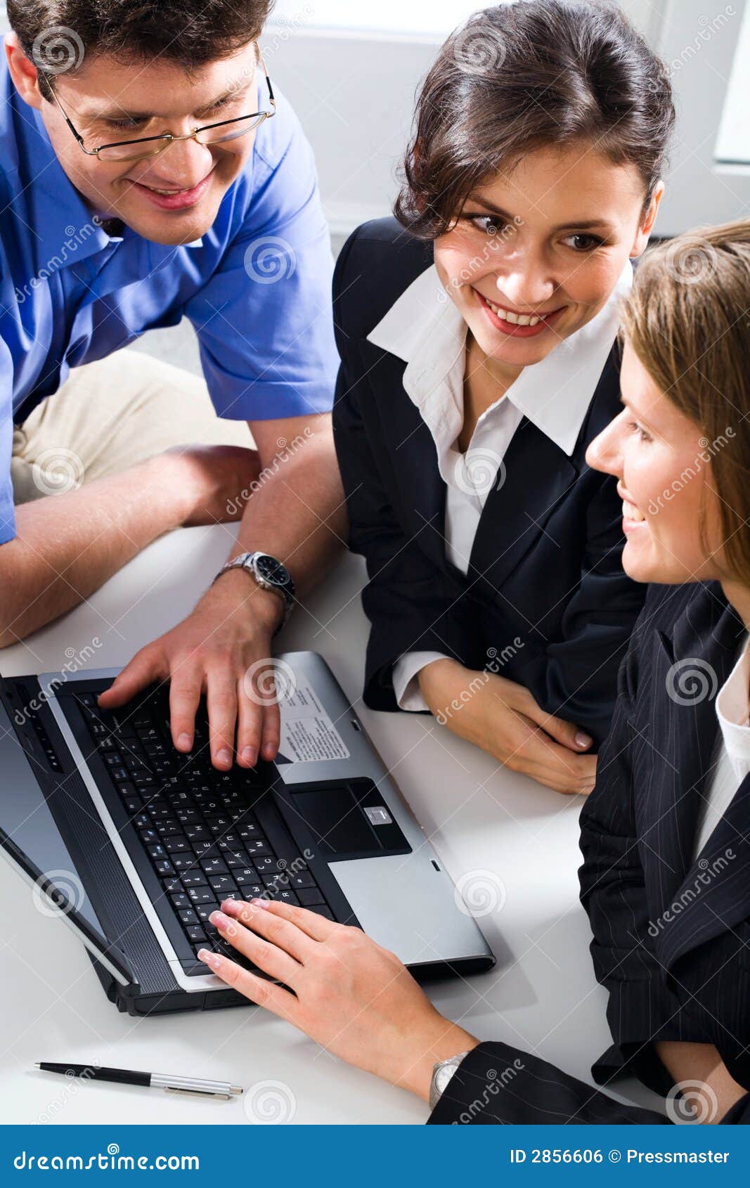 Discussing the strategy stock photo. Image of caucasian - 2856606