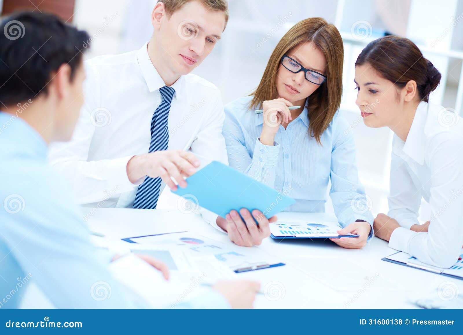 Discussing strategy stock photo. Image of adult, confident - 31600138