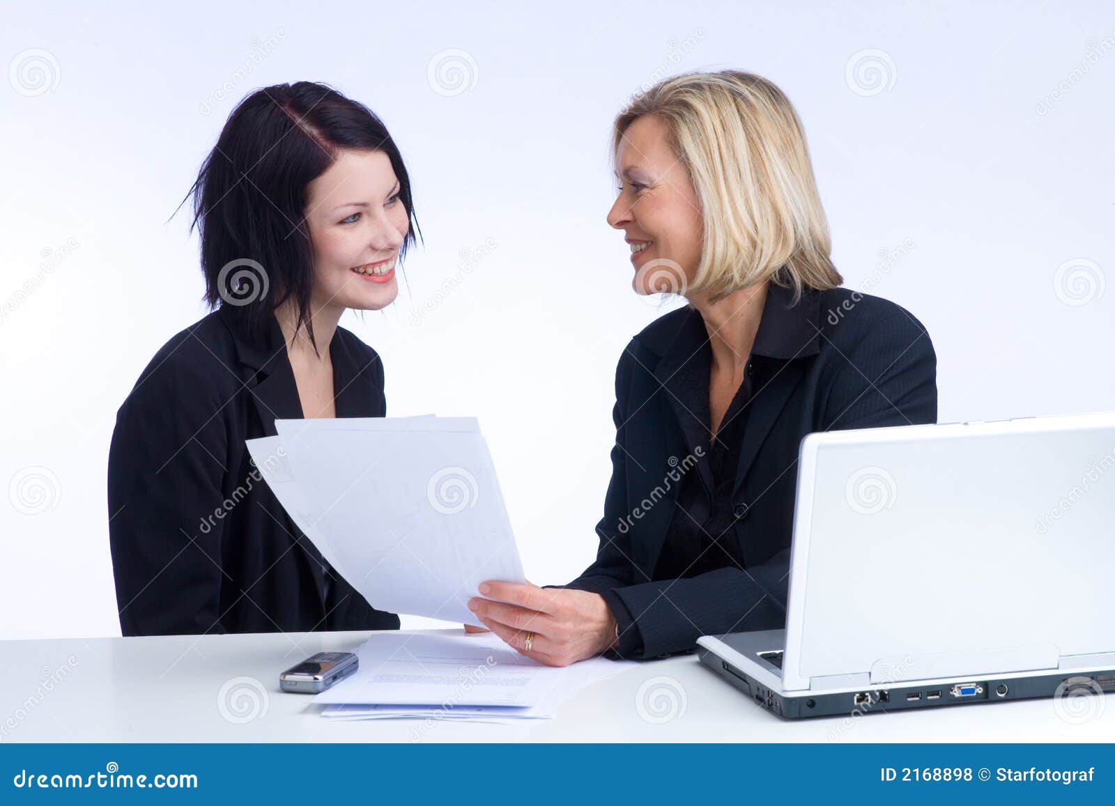 Discussing today s work stock photo. Image of demonstrate - 2168898