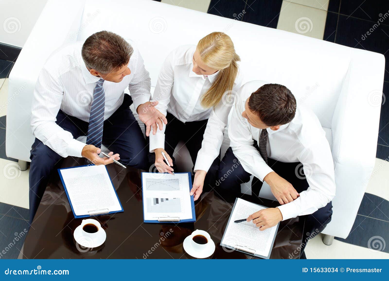 Discussing work stock photo. Image of collaboration, meeting - 15633034