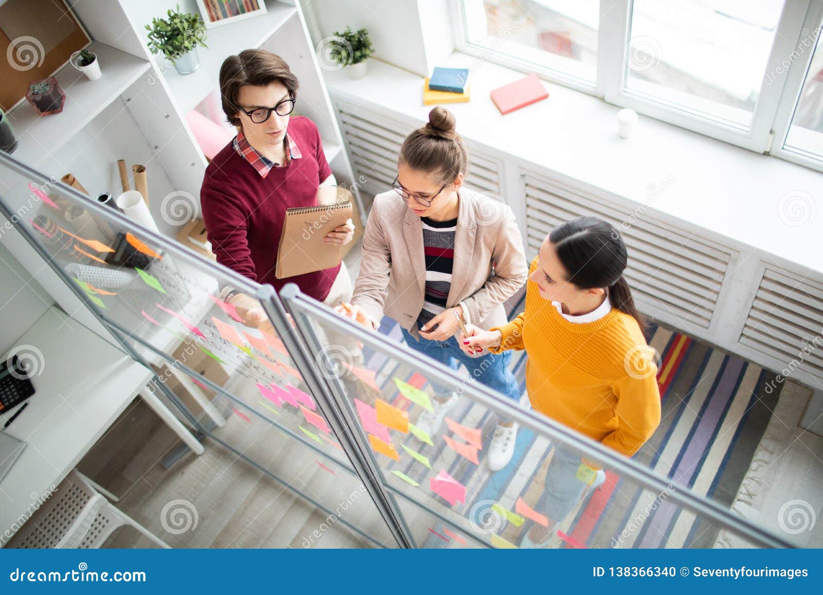 Discussing workflow stock photo. Image of idea, group - 138366340