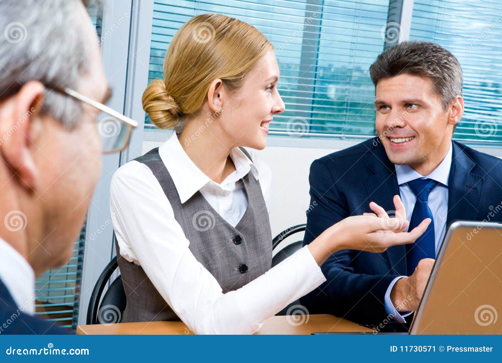 Discussion stock image. Image of female, executive, contemporary - 11730571
