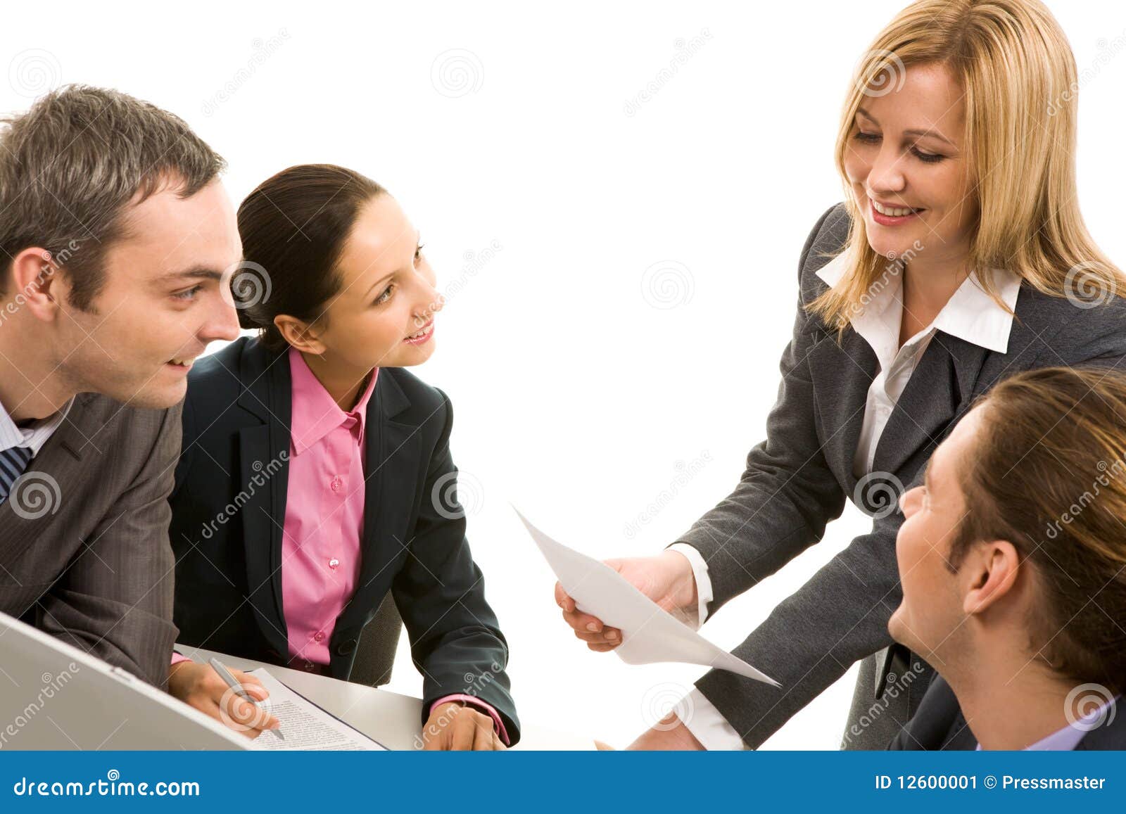 Discussion image stock. Image du directeur, réflexion - 12600001