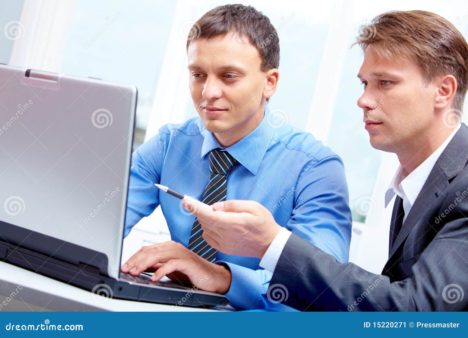 Discussion stock image. Image of pointing, partner, network - 15220271