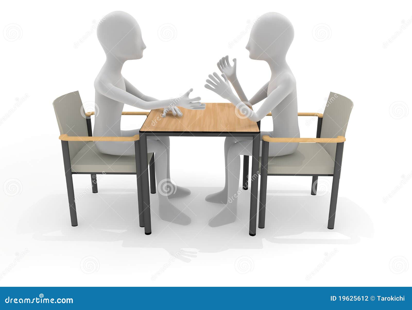 Discussion illustration stock. Illustration du négociation - 19625612