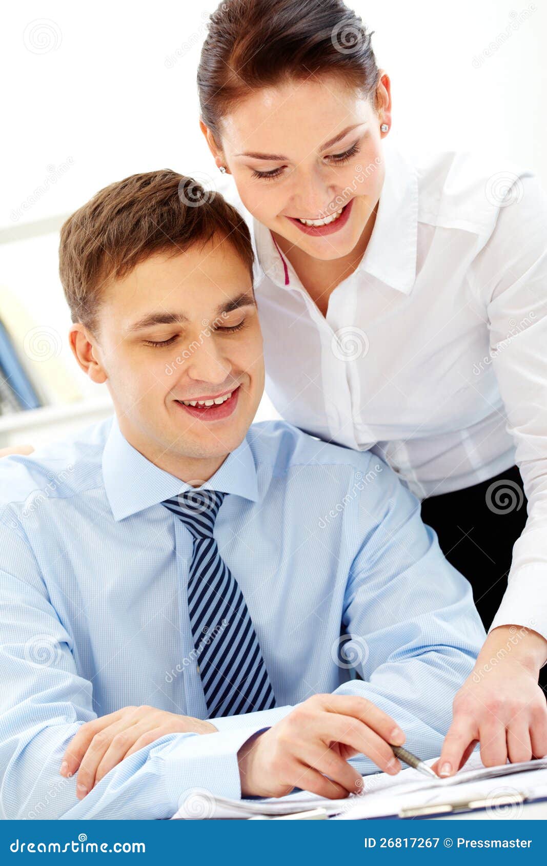 During discussion stock image. Image of executive, confident - 26817267