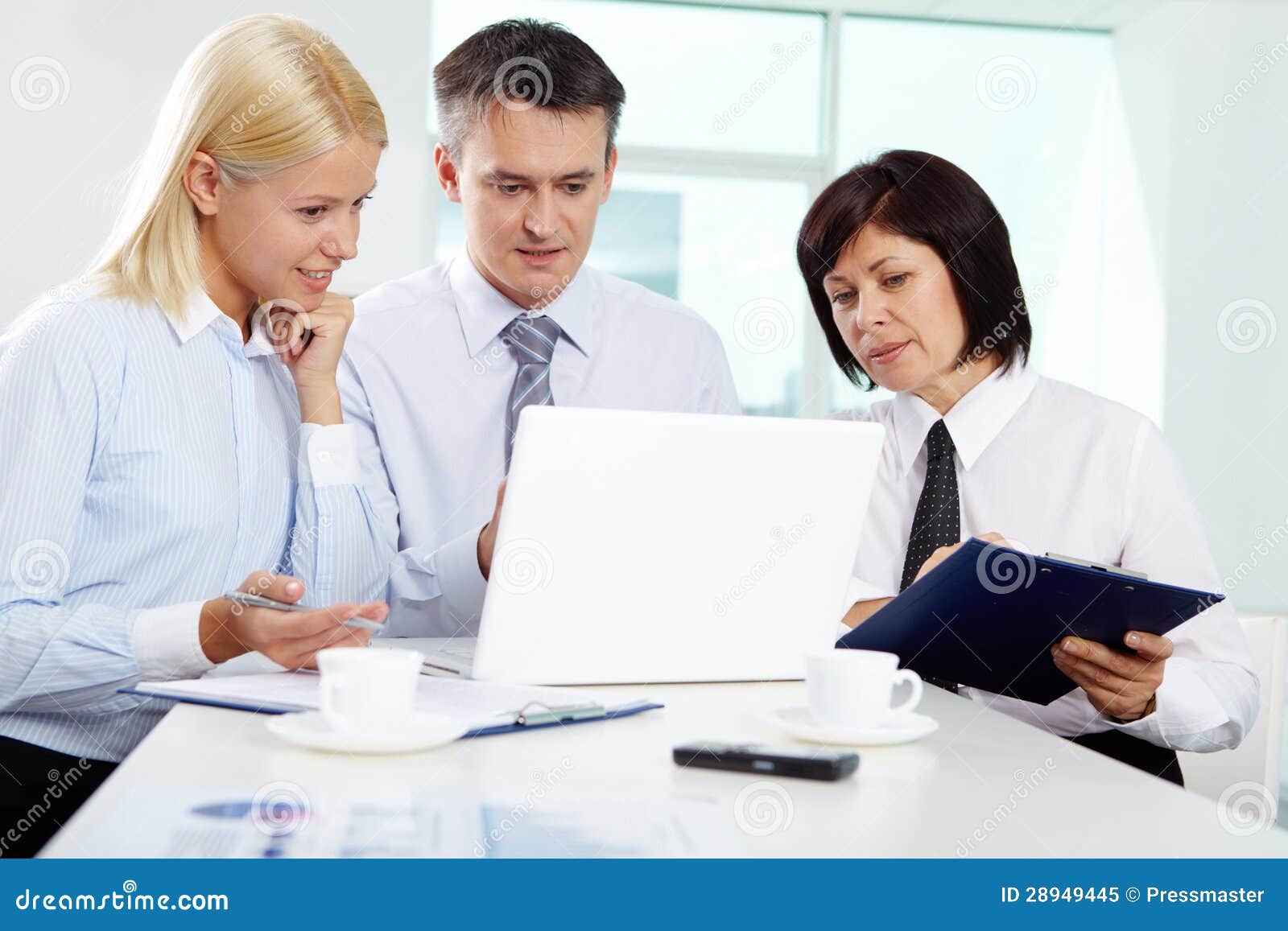 Discussion stock image. Image of caucasian, female, consulting - 28949445