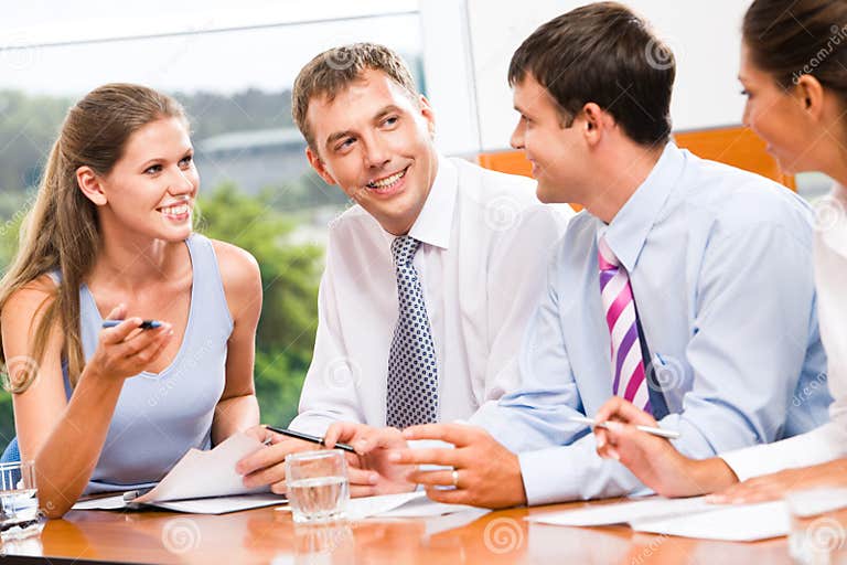 Discussion stock photo. Image of executive, caucasian - 5936360