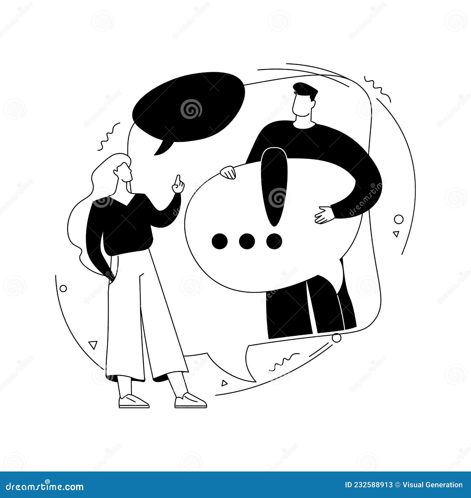 Discussion Abstract Concept Vector Illustration. Stock Vector ...