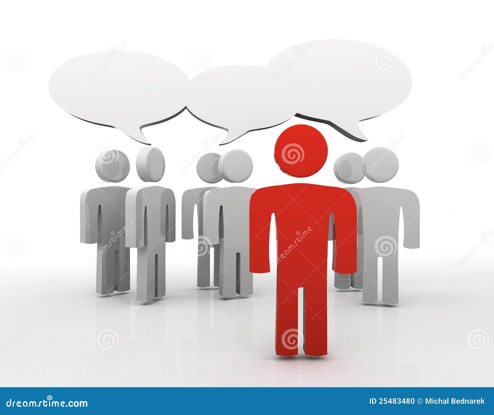 Discussion, Blank Speech Bubbles Stock Illustration - Illustration of ...