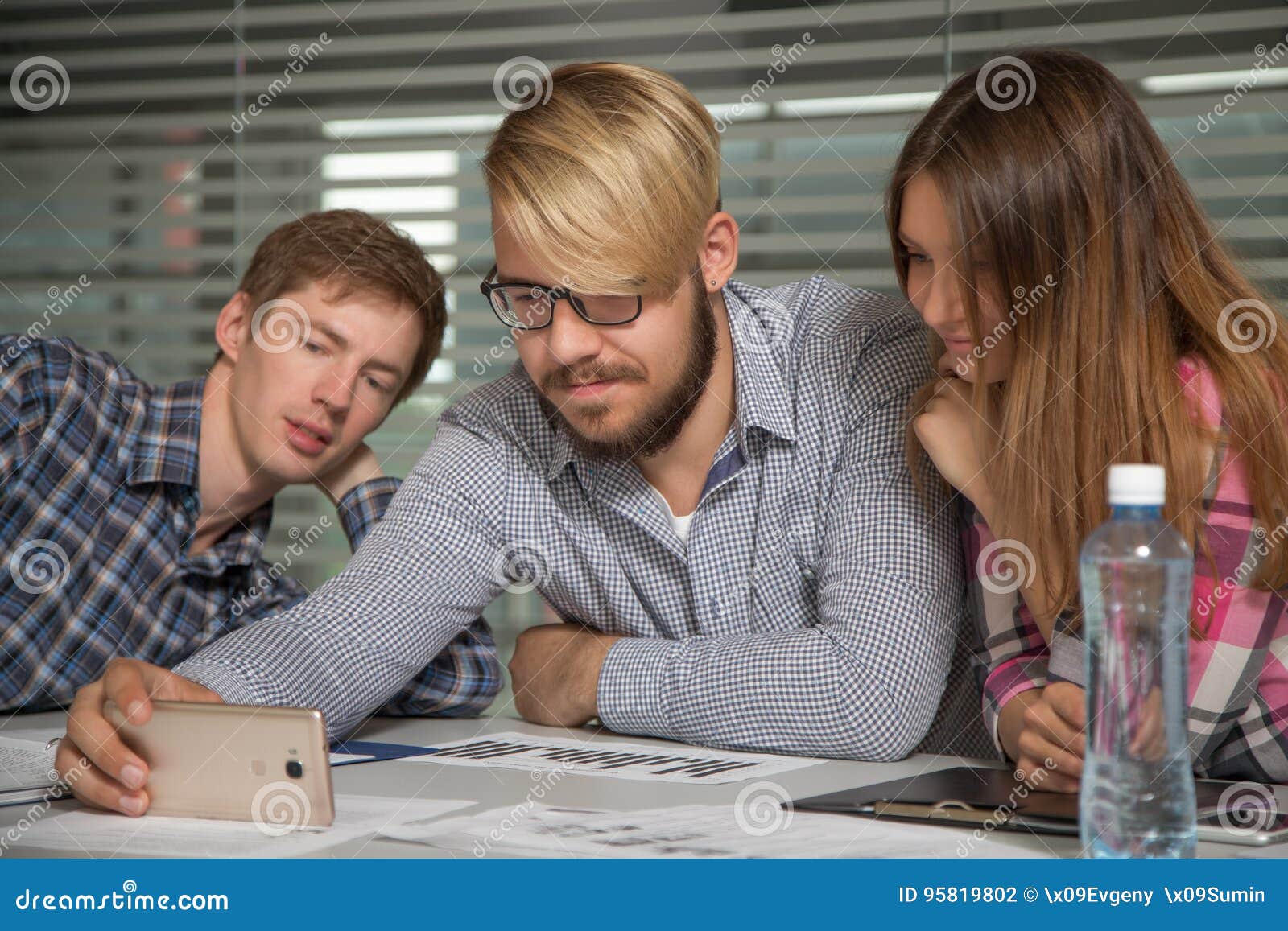 Discussion of Business Plans Stock Photo - Image of modern, confidence ...