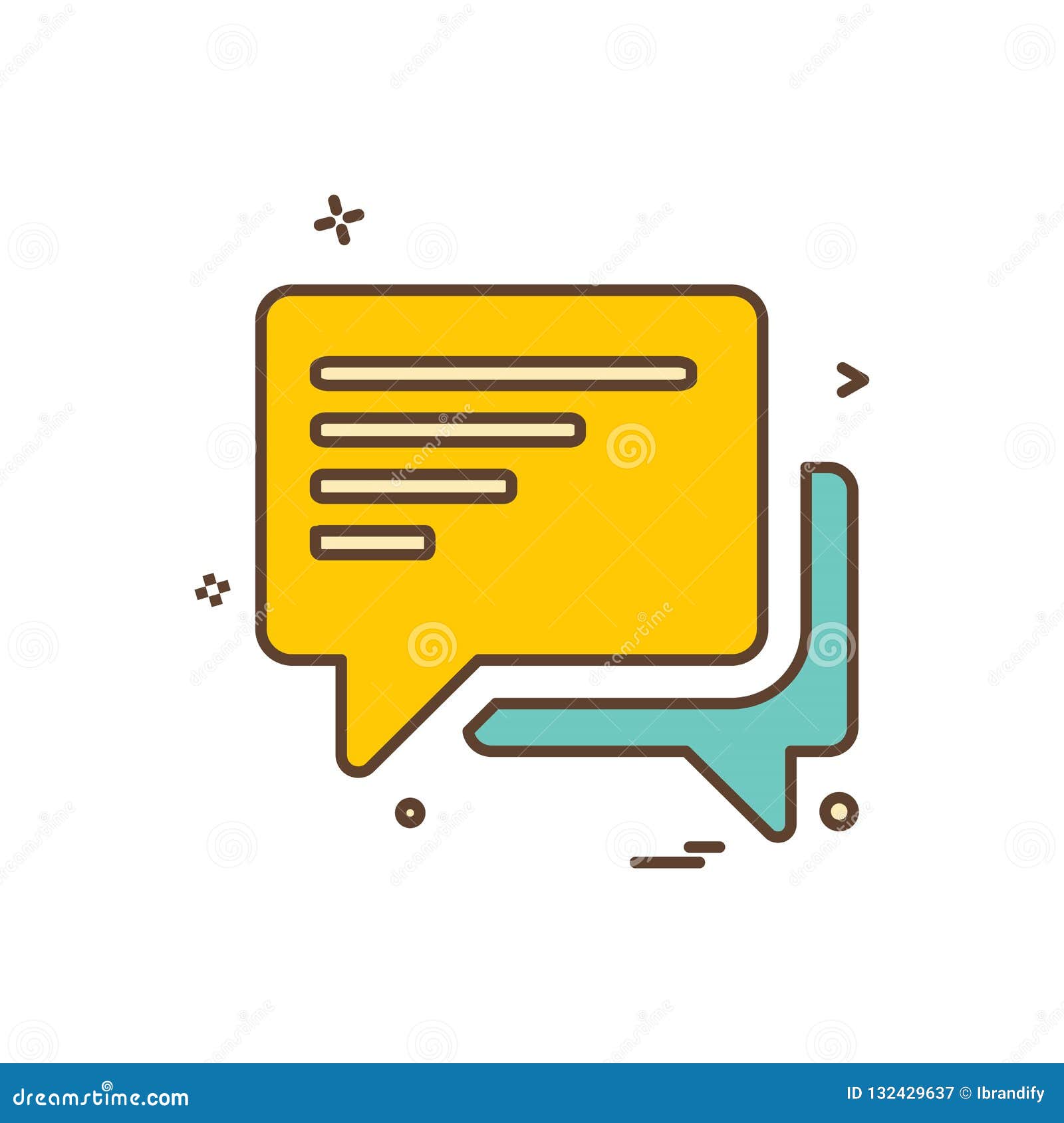 Discussion Chat Sms Icon Vector Design Stock Vector - Illustration of ...