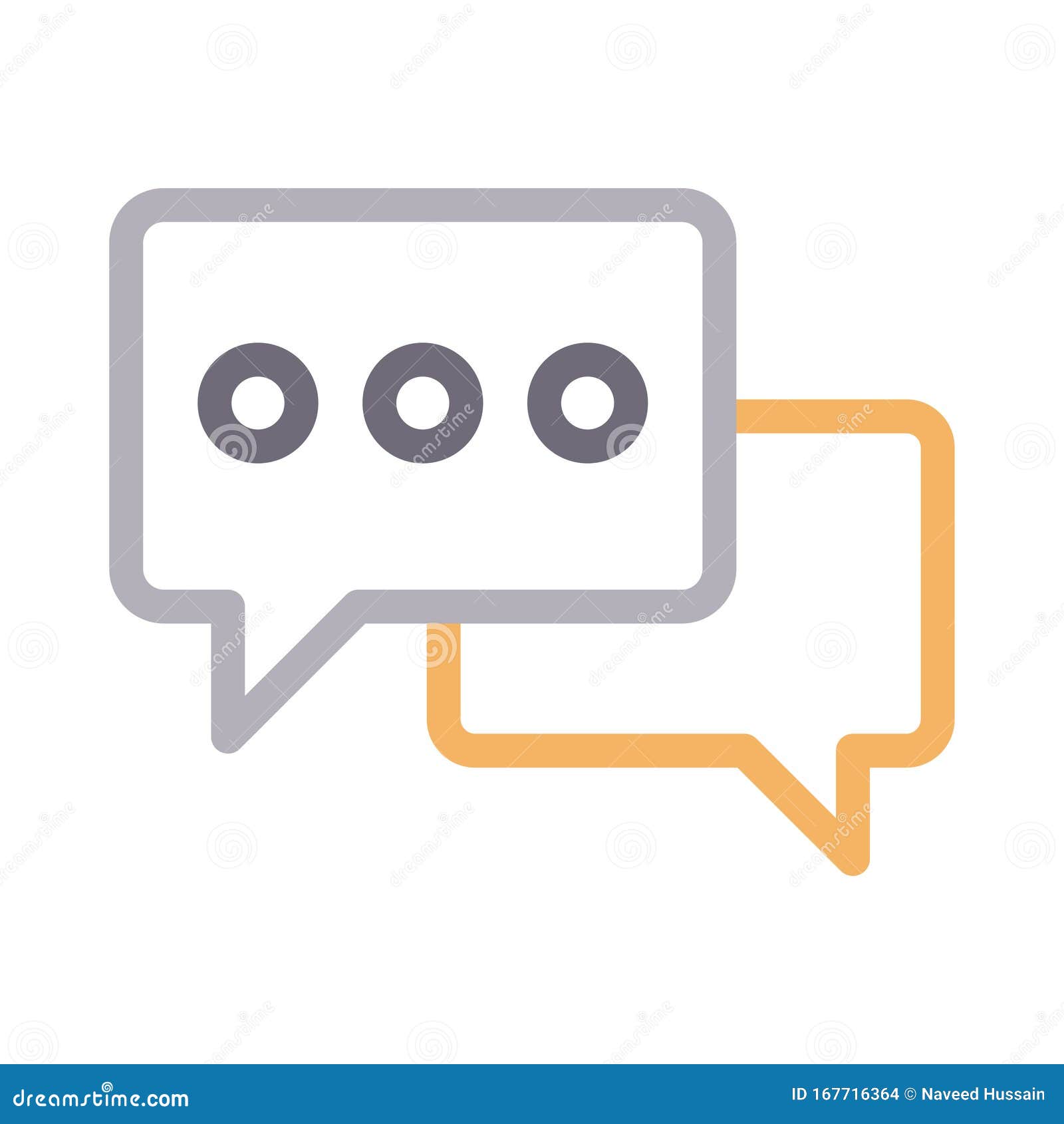 Discussion color line icon stock illustration. Illustration of line ...