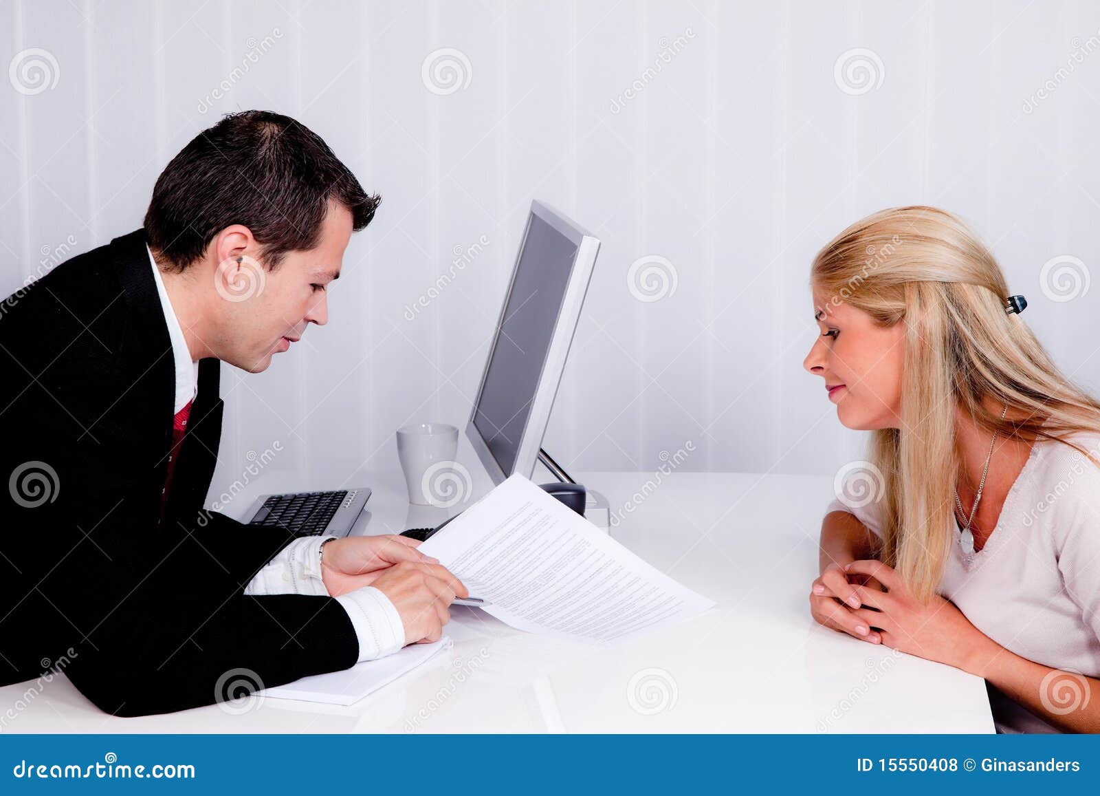 Discussion at a Consultation Stock Photo - Image of business, economy ...