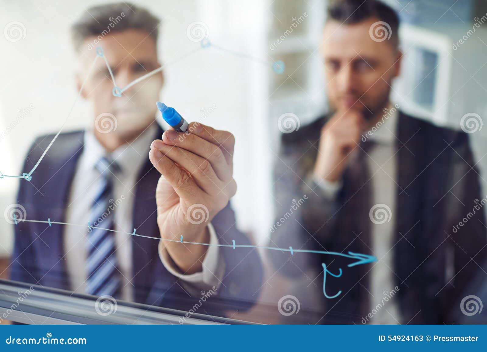 Discussion of graph stock image. Image of office, communication - 54924163
