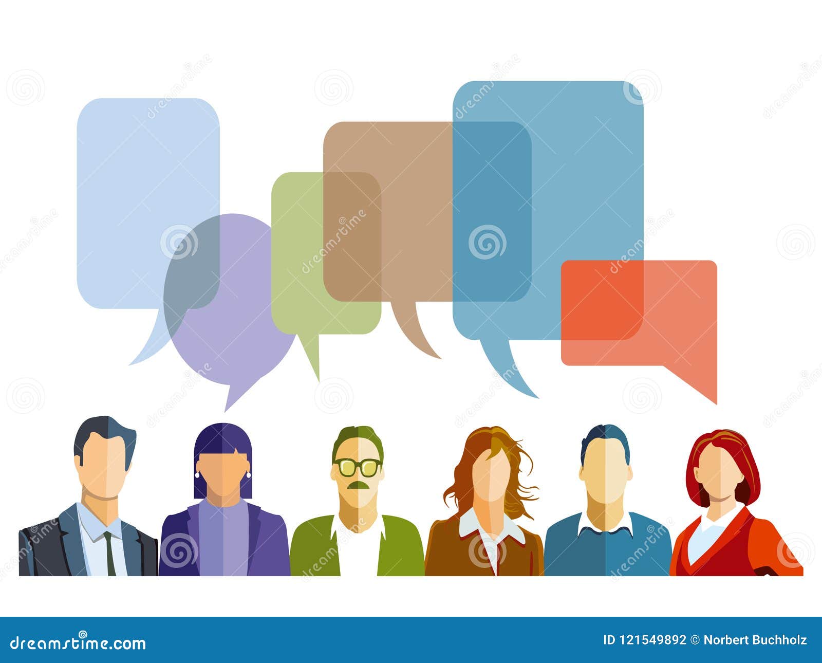 Discussion in the group stock vector. Illustration of sign - 121549892