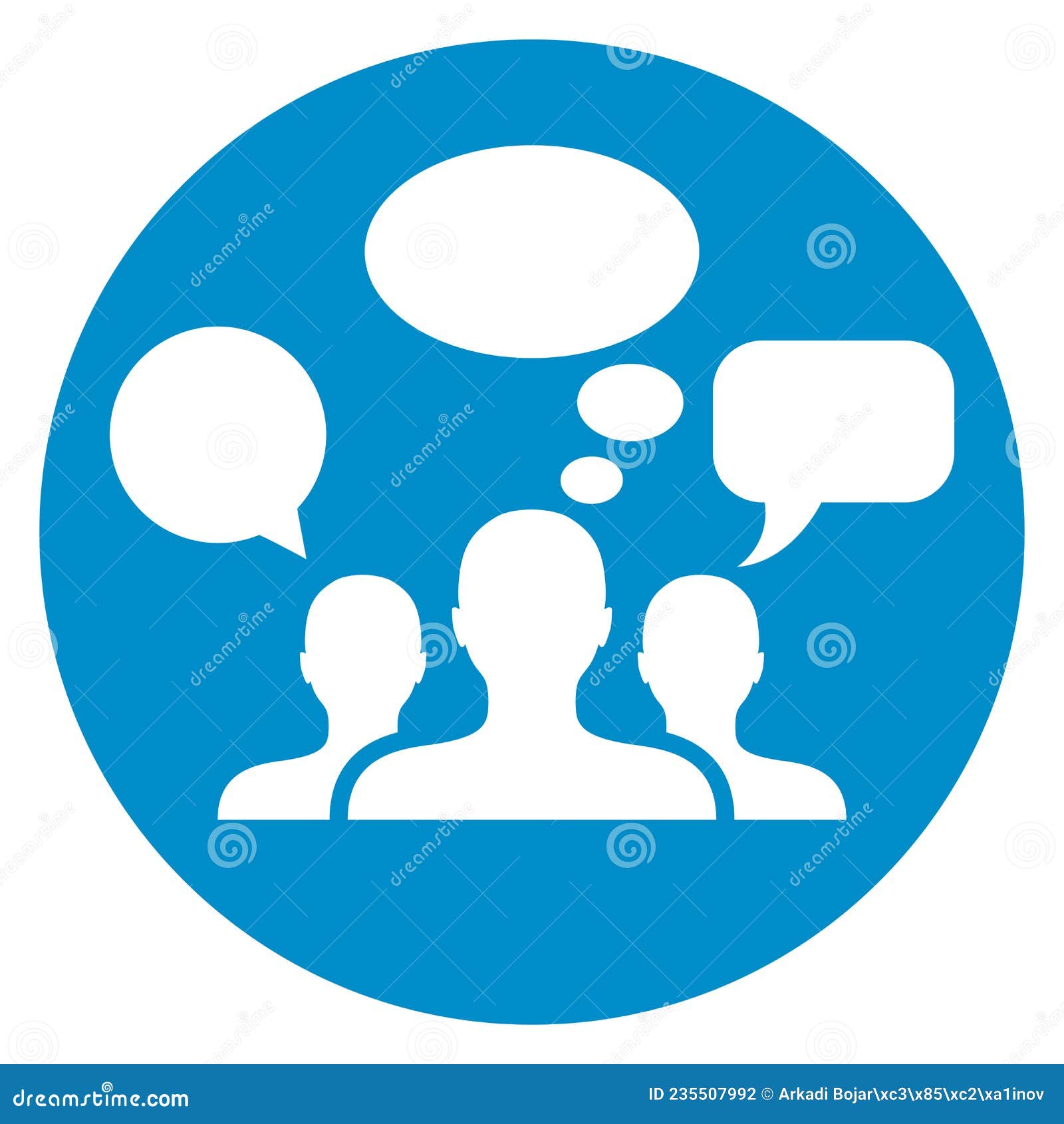 Discussion Group Vector Illustration, Flat Cartoon Style People Talking ...