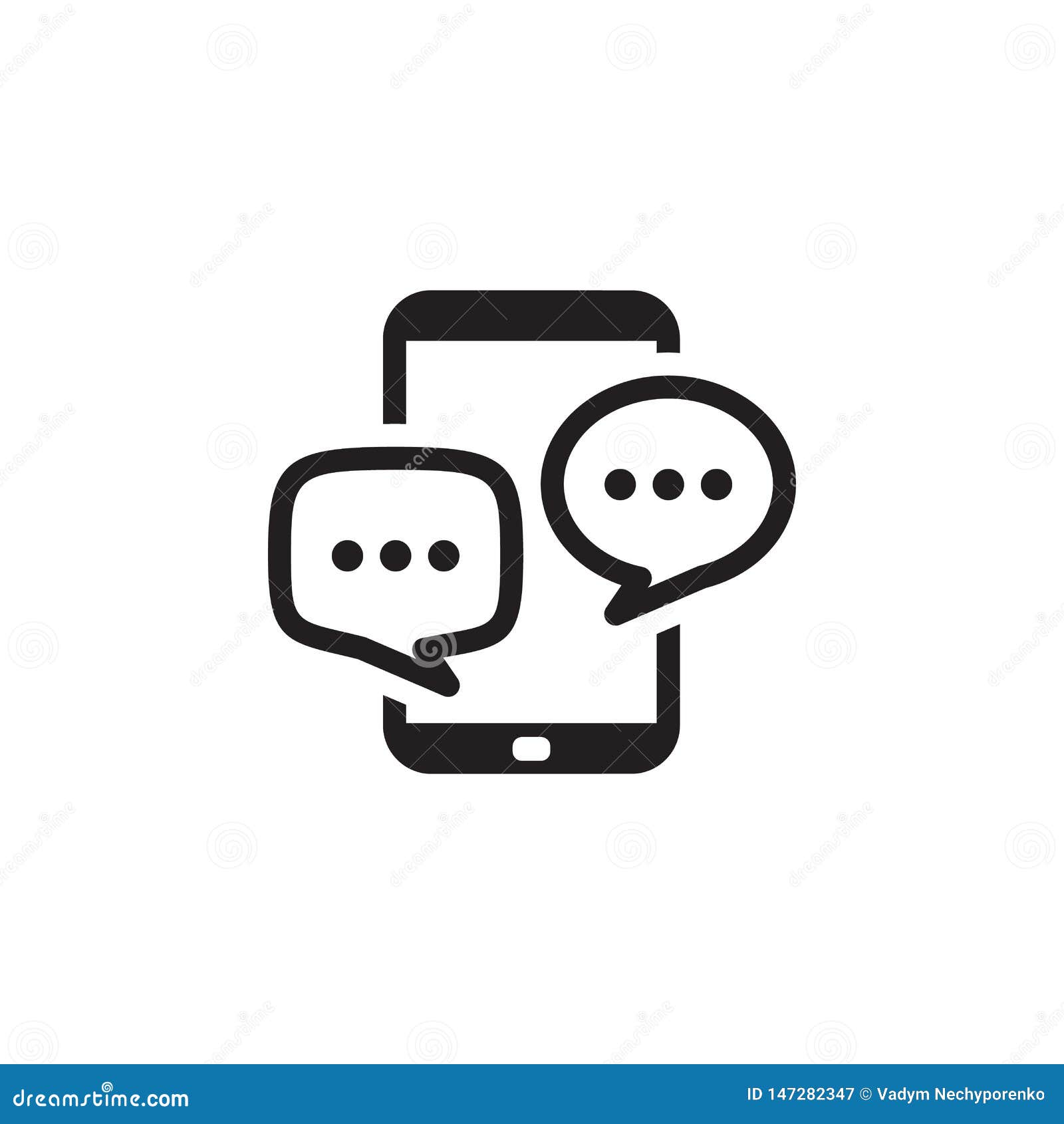 Discussion Icon. Business Concept Stock Illustration - Illustration of ...
