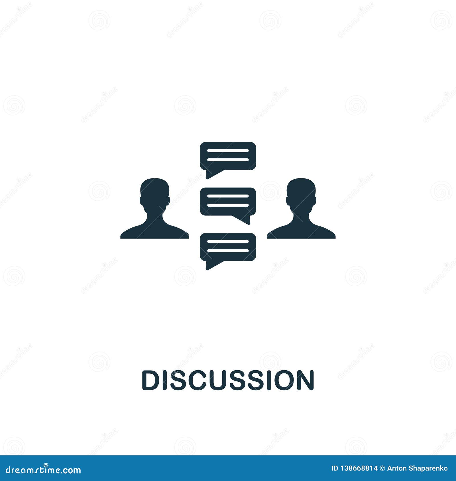 Discussion Icon. Premium Style Design from Business Management Icon ...