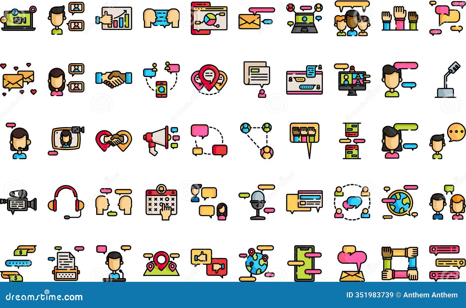 Discussion Icons High-Quality Vector Icons Collection with Editable ...