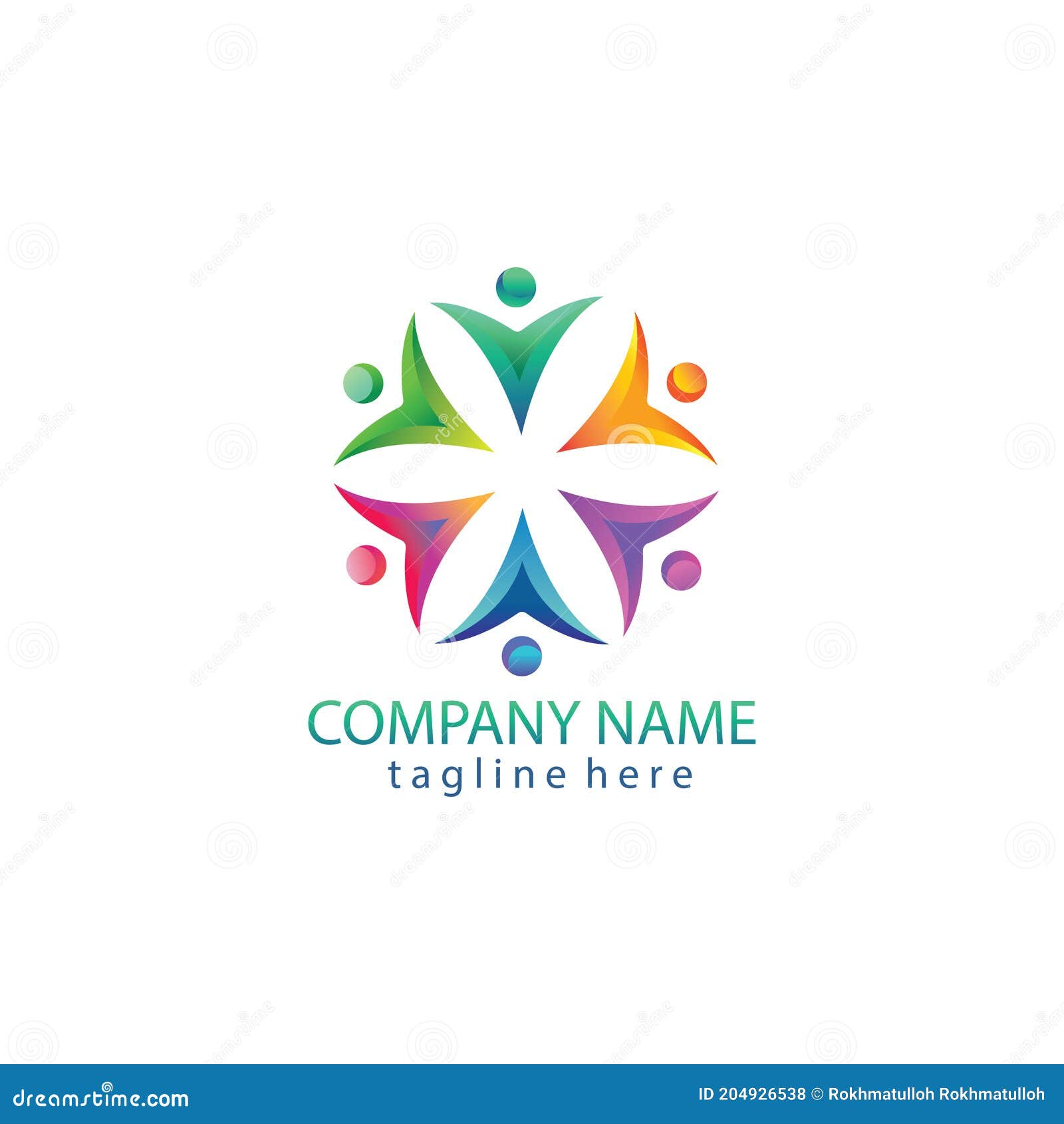 Discussion Logo Illustration Colorful Happy Design Vector Template ...