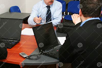 Discussion on the meeting stock photo. Image of brainstorming - 3133678