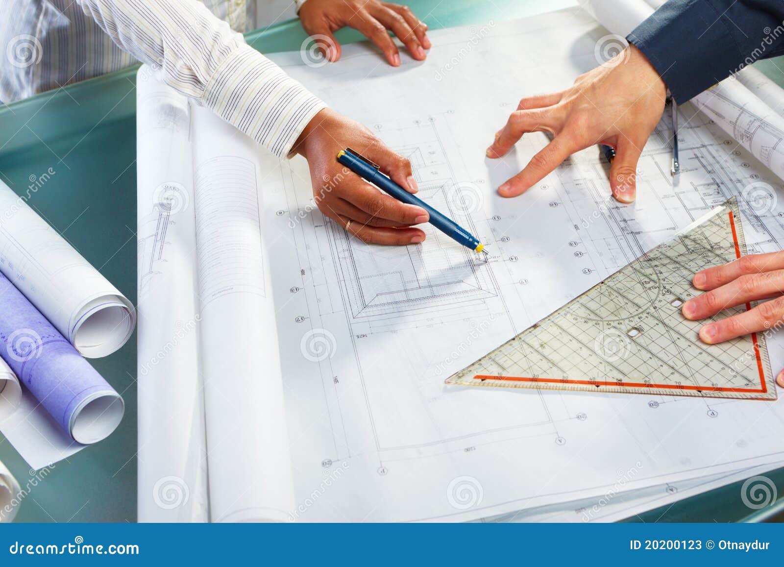 Discussion Over Architecture Design Stock Image - Image of architecture ...