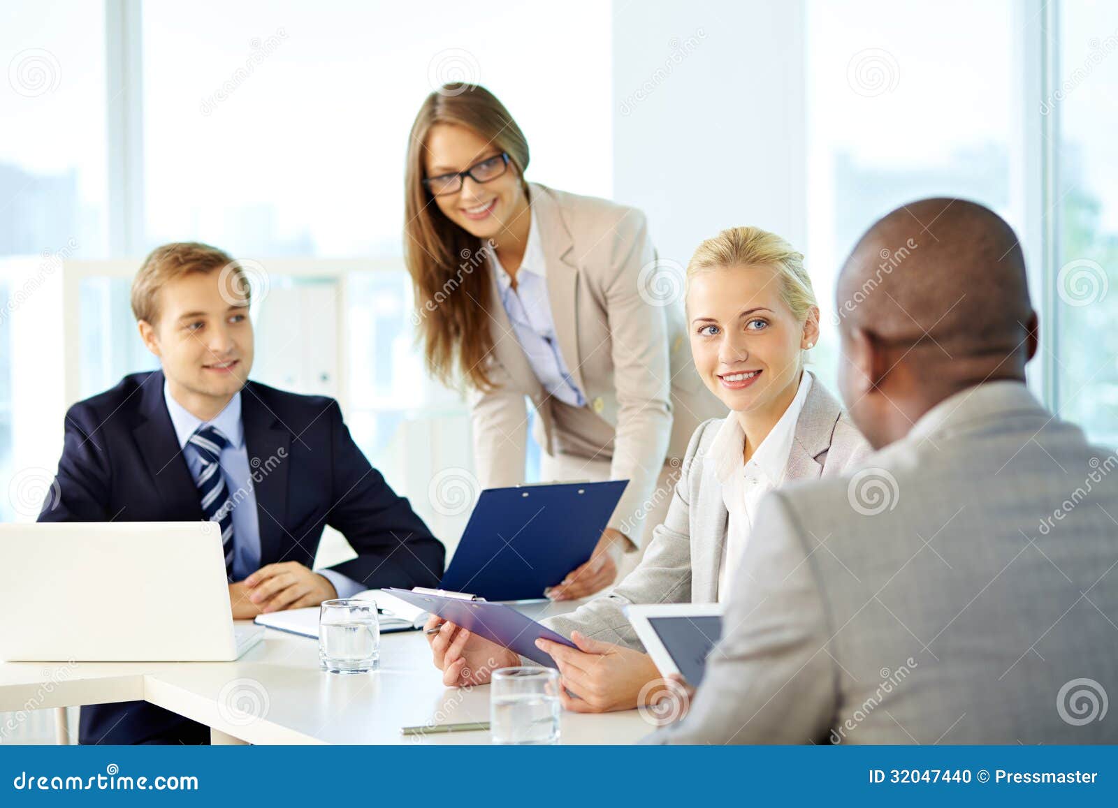 Discussion stock photo. Image of confident, occupation - 32047440