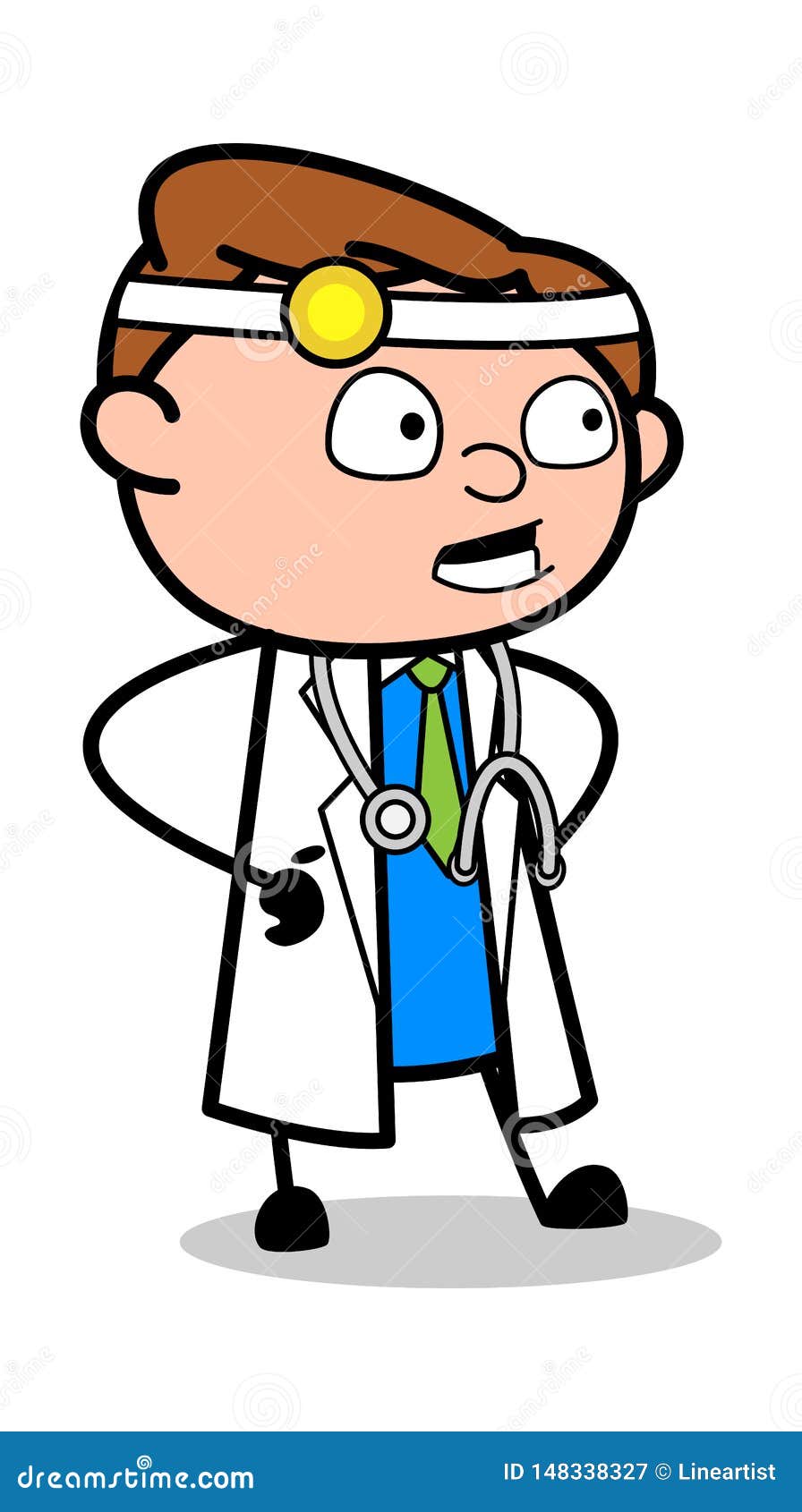 Discussion - Professional Cartoon Doctor Vector Illustration Stock ...