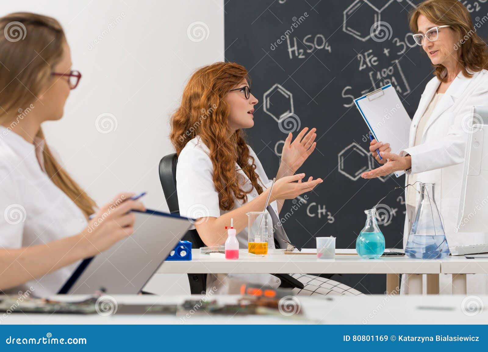 Discussion with Professor in a Classroom Stock Image - Image of teacher ...