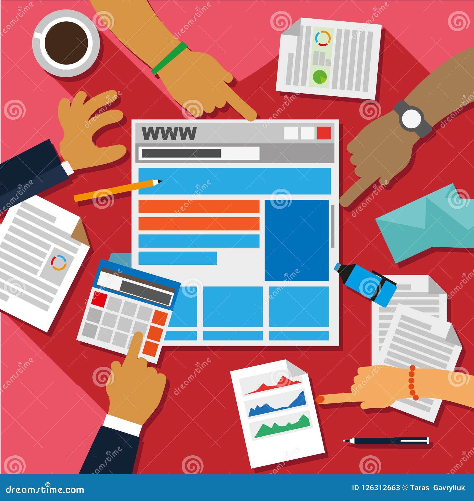 Discussion on the site stock vector. Illustration of communication ...