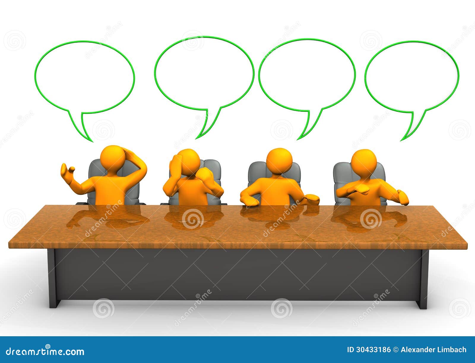 Discussion Table stock illustration. Illustration of strategy - 30433186