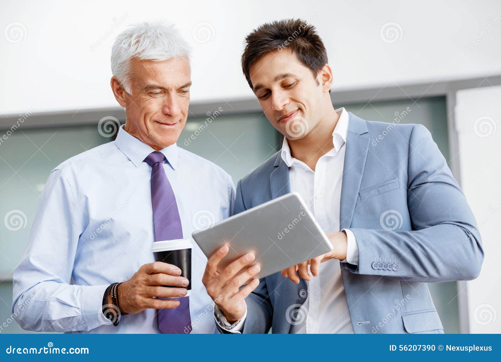 Discussion and Technology Give Way To Solution Stock Photo - Image of ...