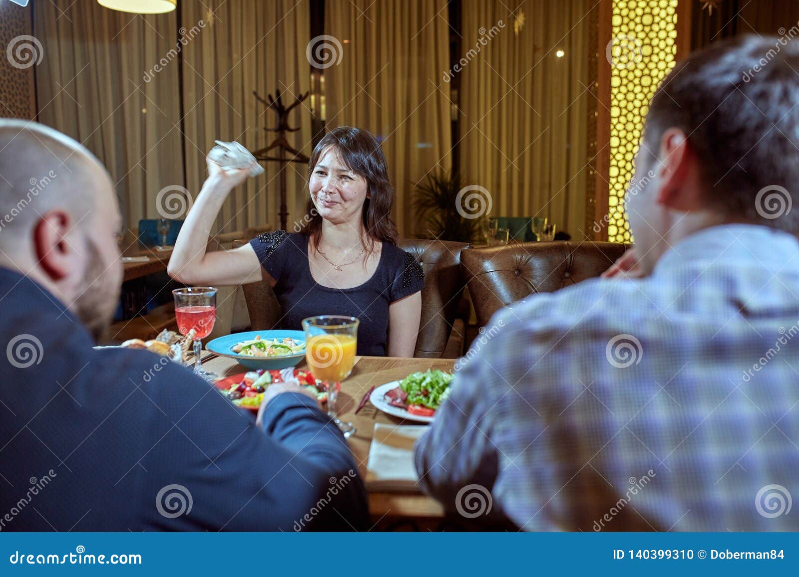 Three Angry Young Businesswomen Pointing With Fingers At Upset ...