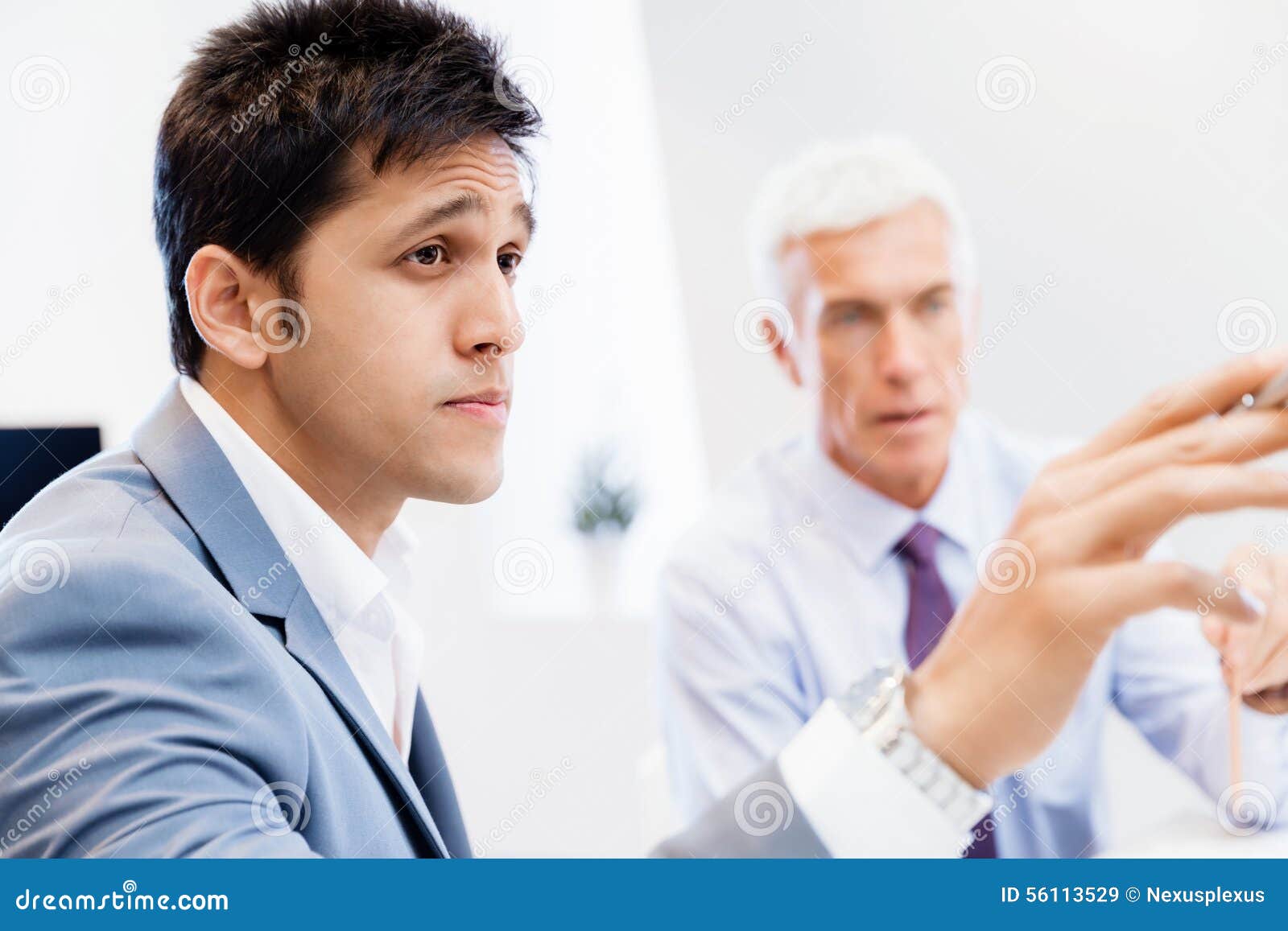 Discussion is the Way To Solution Stock Image - Image of paper, mature ...