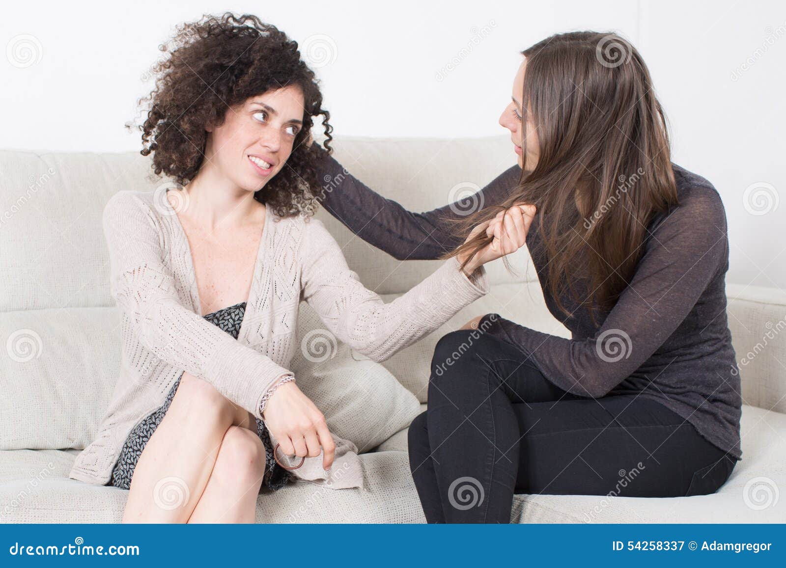 Discussion among women stock image. Image of encourage - 54258337