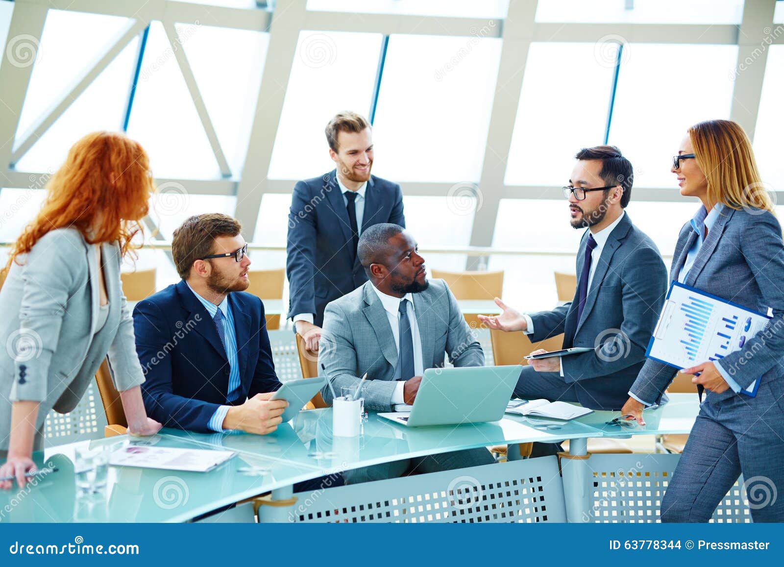 Discussion stock photo. Image of business, explaining - 63778344