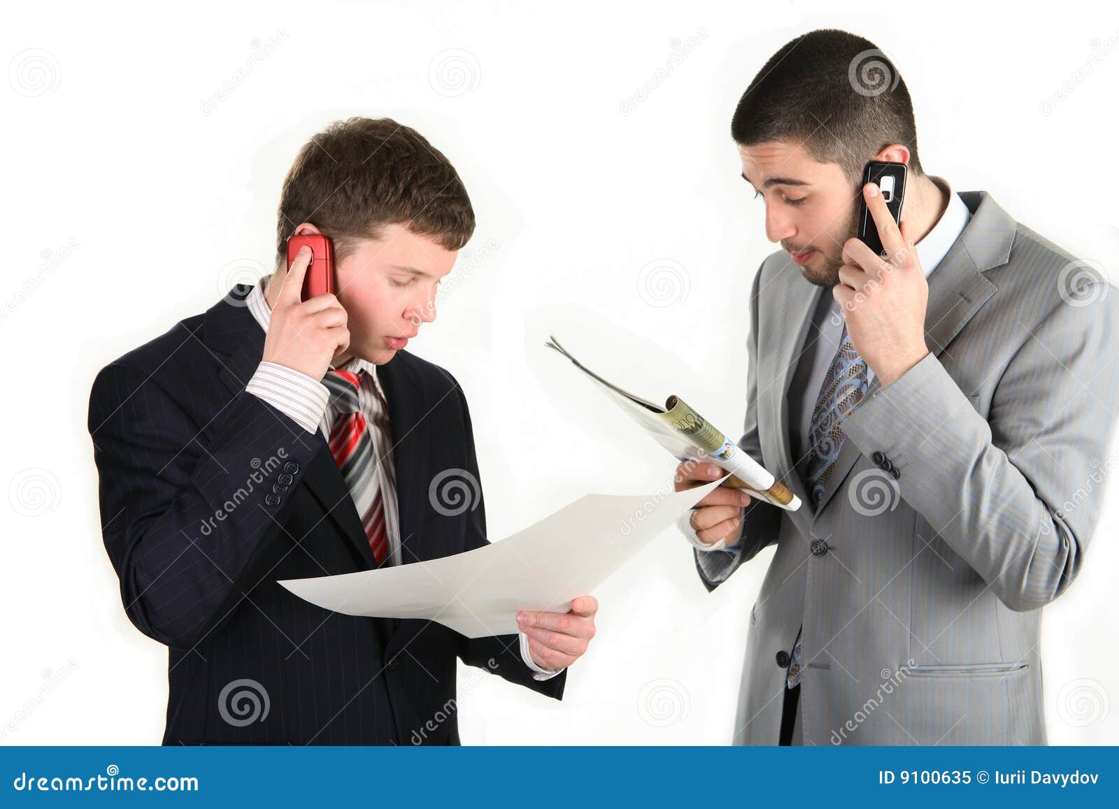 Discussione Di Affari E Scambio Di Informazioni Immagine Stock ...