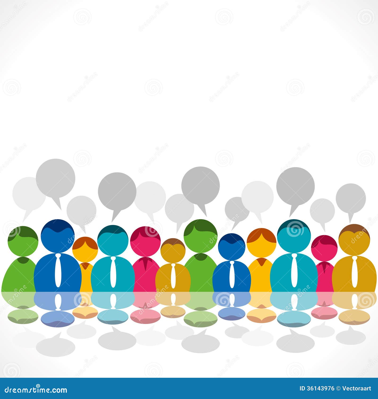 Discussione Di Gruppo Della Gente Illustrazione Vettoriale ...