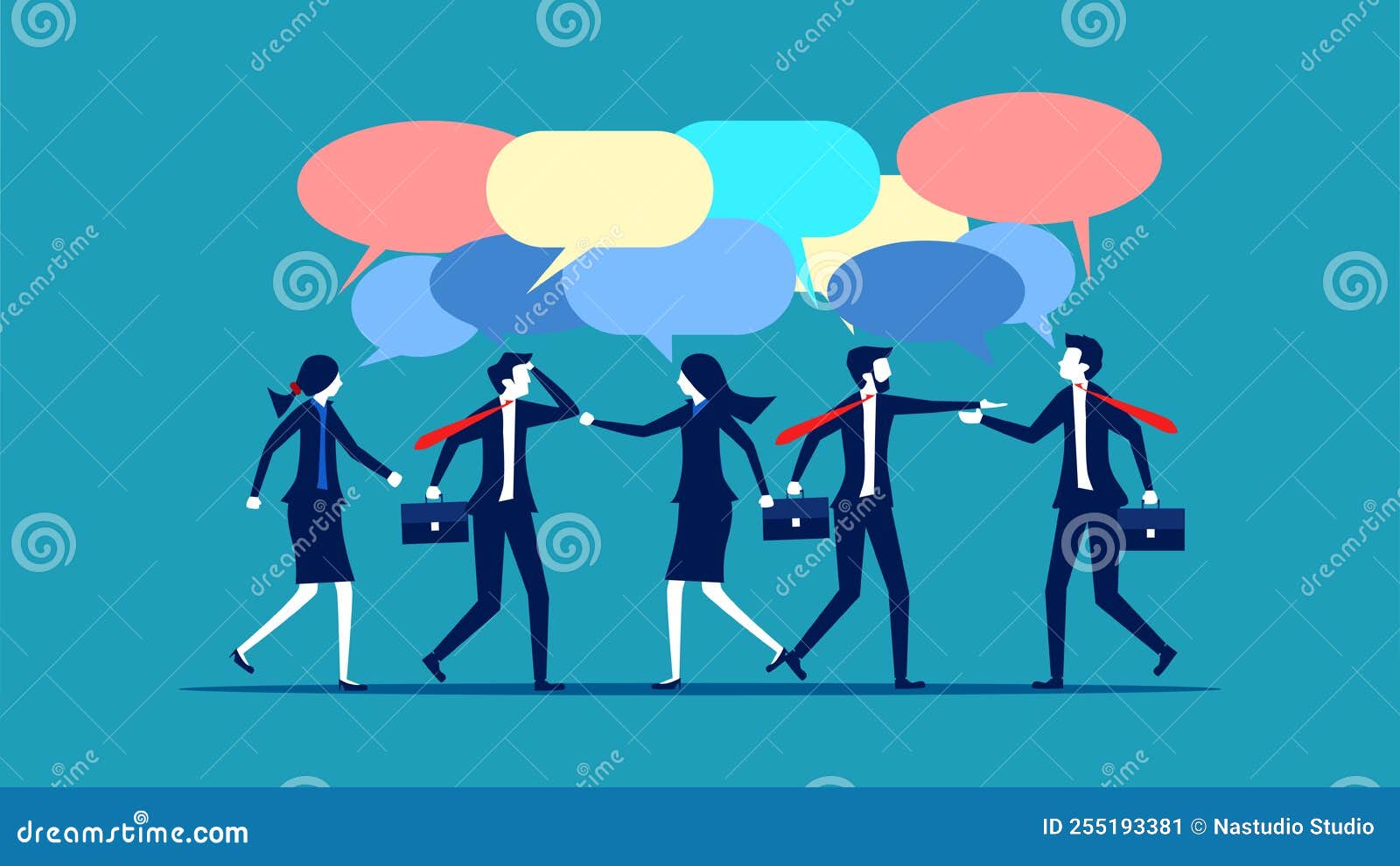 Discussions and Brainstorming. Colleagues on a Business Team Discussing ...