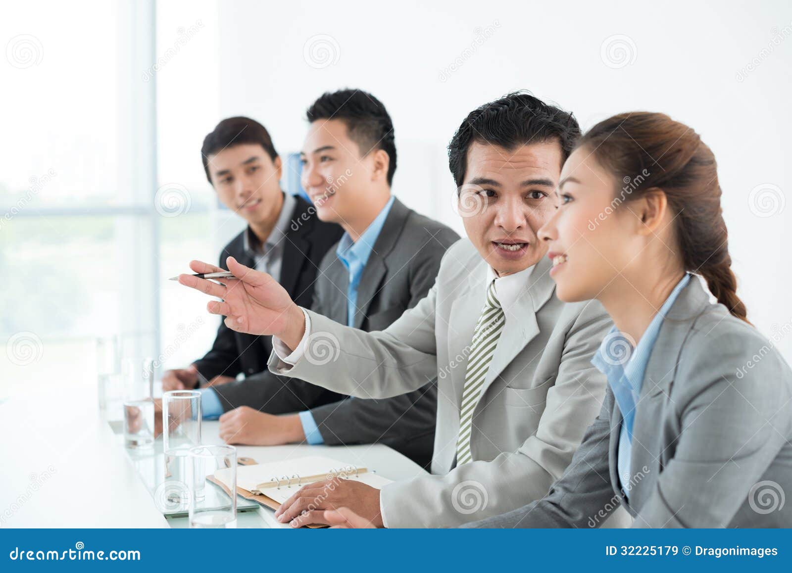Discussions at the Conference Stock Image - Image of discussing ...
