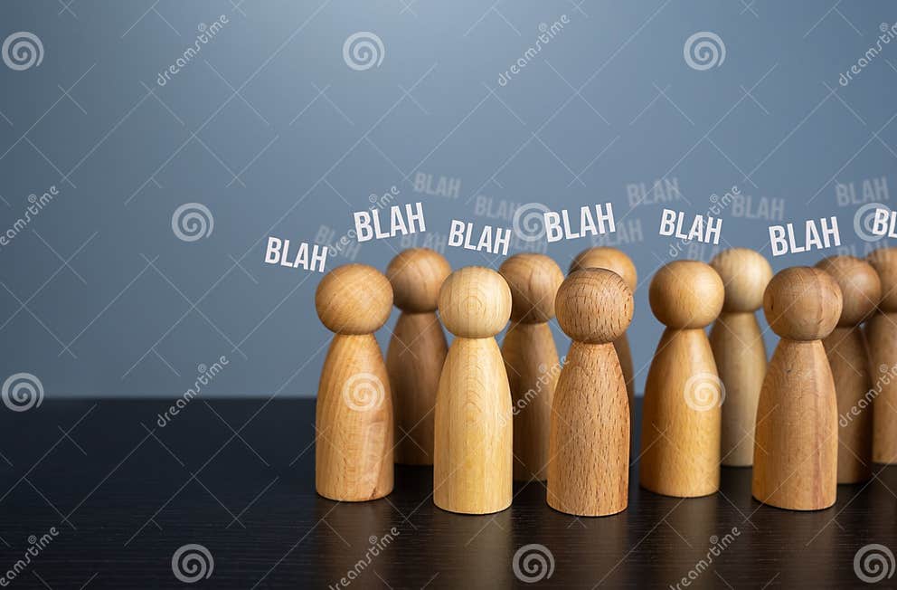 Discussions and Conversations in a Group of People. the Buzz of the ...