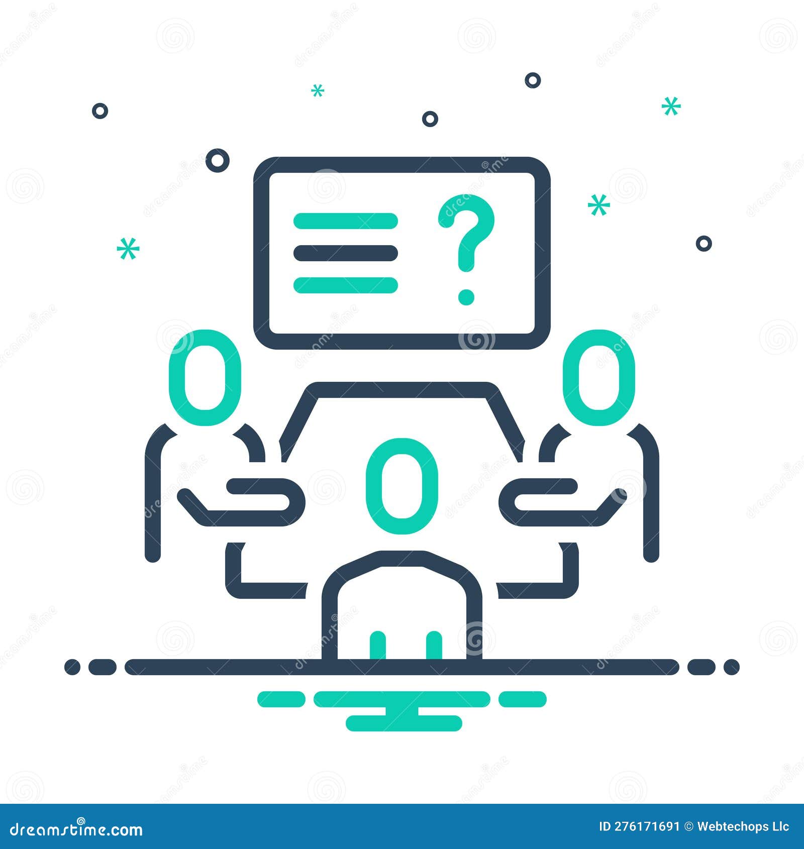 Mix Icon for Discussions, Debate and Employee Stock Vector ...