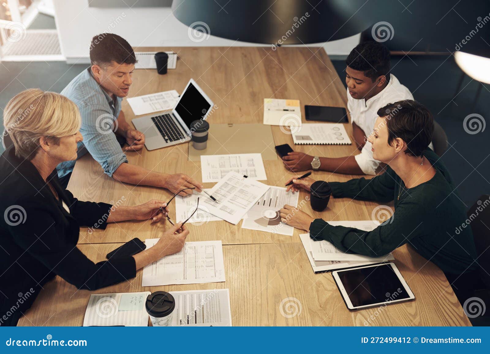 Discussions Keep the Business Moving Forward. a Group of Business ...