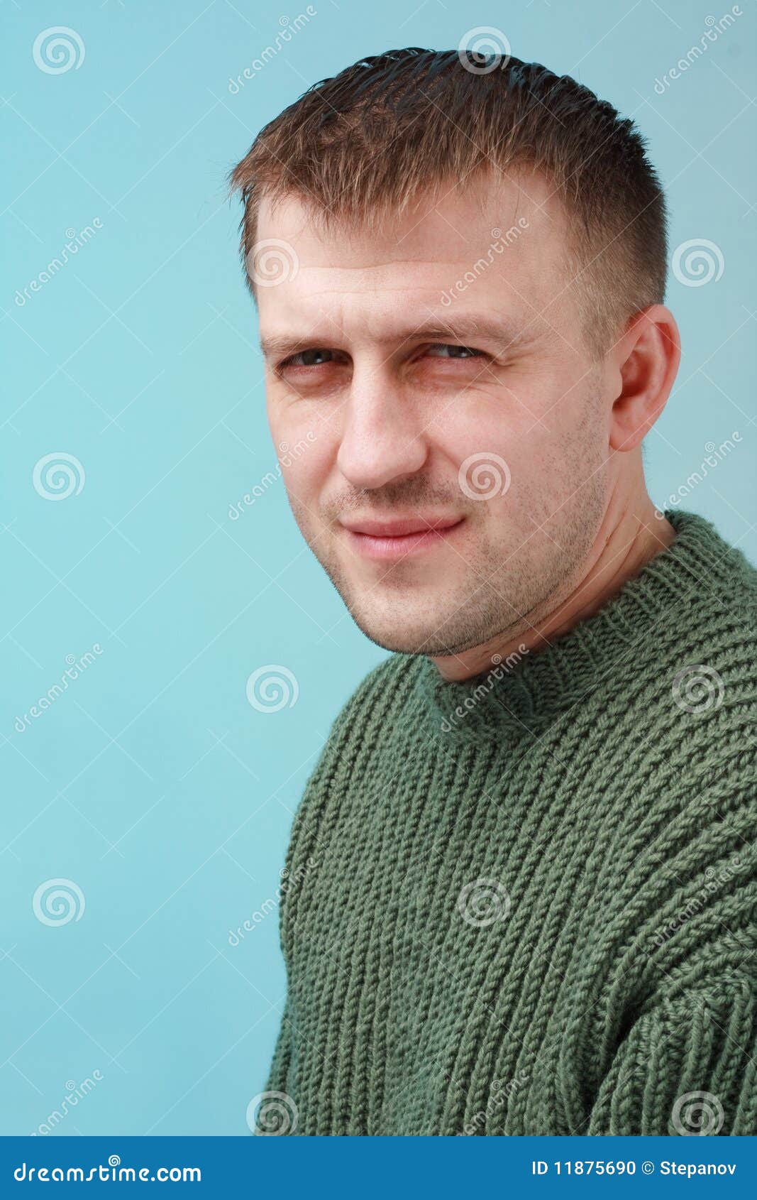 Man With A Scornful Disdainful Disrespectful Look. Portrait Of A Young ...
