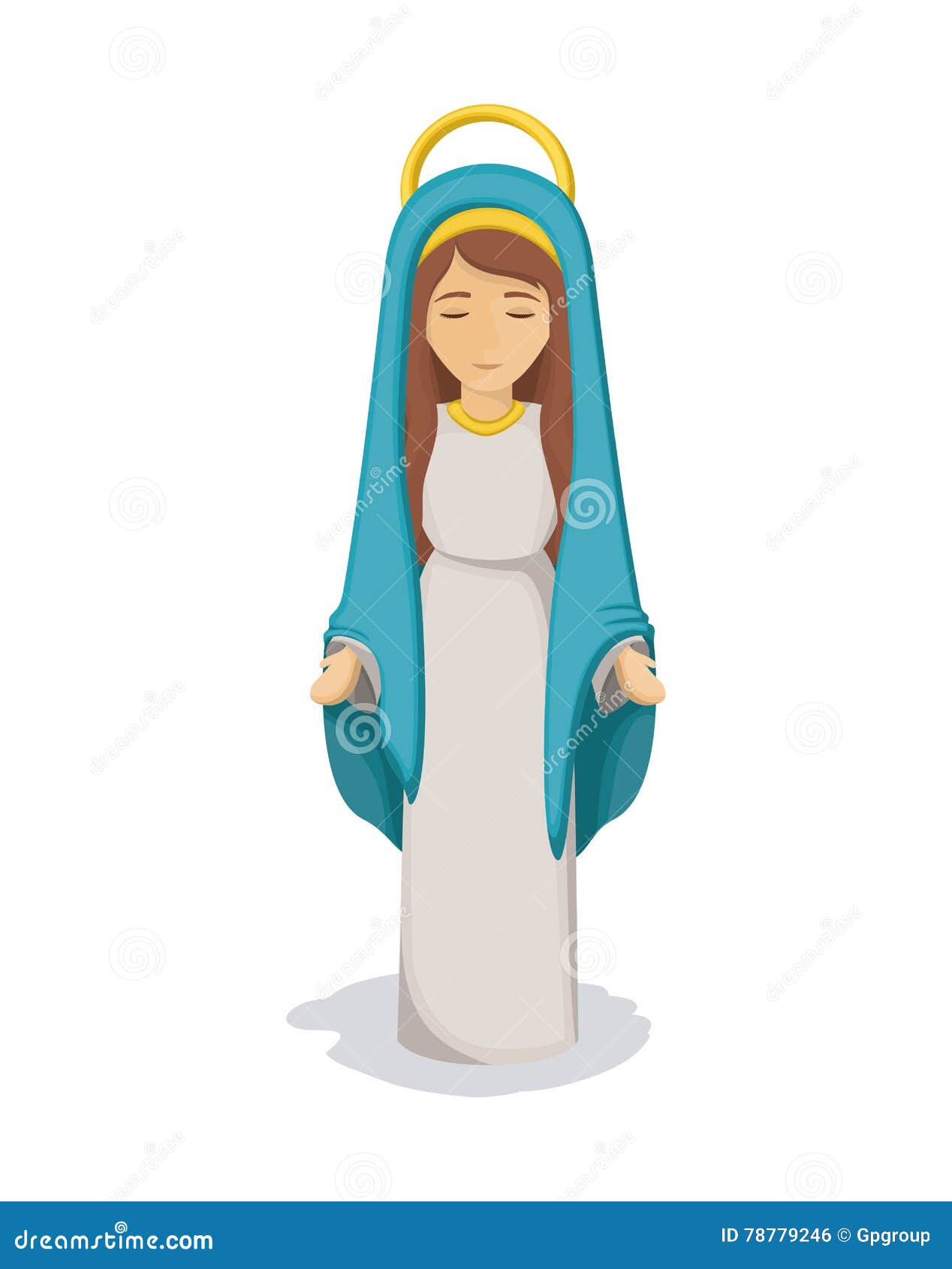 Diseño Aislado De La Historieta De Maria Ilustración del Vector ...