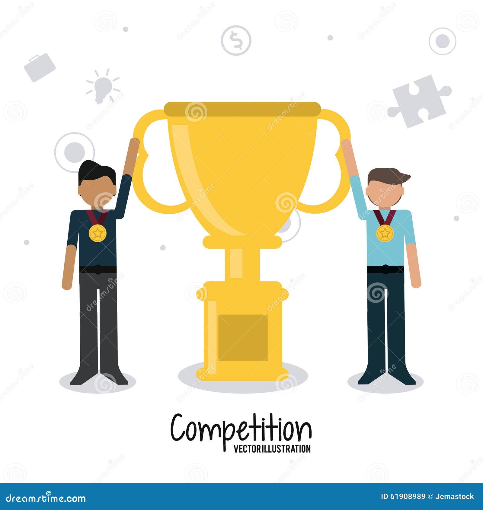 Diseño Competitivo Del Icono Ilustración del Vector - Ilustración de ...