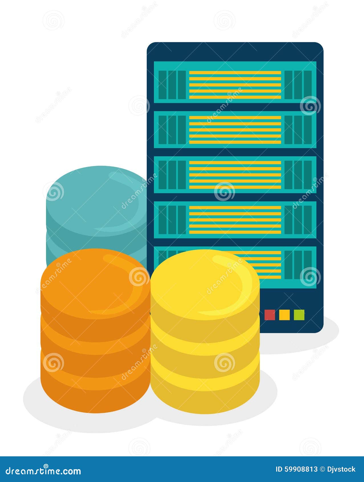 Diseño de base de datos ilustración del vector. Ilustración de interfaz ...